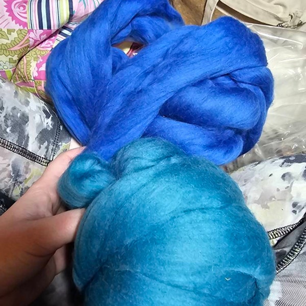 4 Oz Merino Wool Top Roving- Choose From 70 Colors! Great Spinning ...