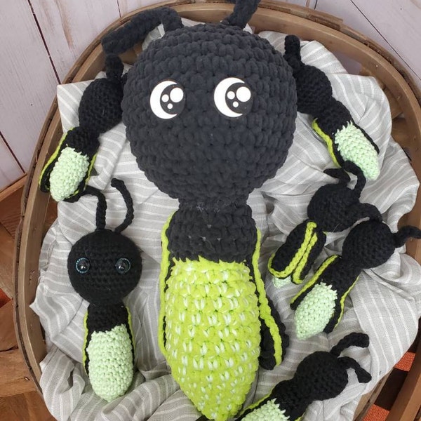PATTERN: Flicker the Firefly - Crochet Firefly Pattern - Amigurumi ...
