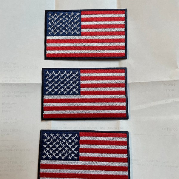 US MADE American Flag Embroidered Patch - Multiple Sizes - Etsy