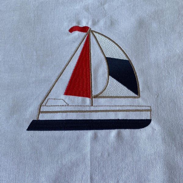 Nautical Machine Embroidery Designs - Sail Set of 4 in 3 Sizes (12 ...