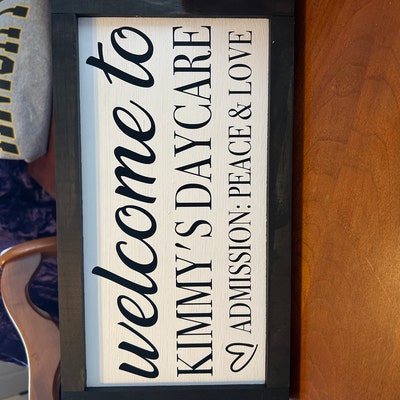 Welcome to Daycare Sign, Daycare Sign, Daycare Provider Gift, Daycare ...