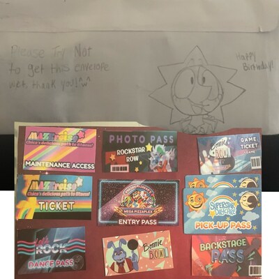 Mega Pizzaplex Entry Pass fnaf Security Breach - Etsy