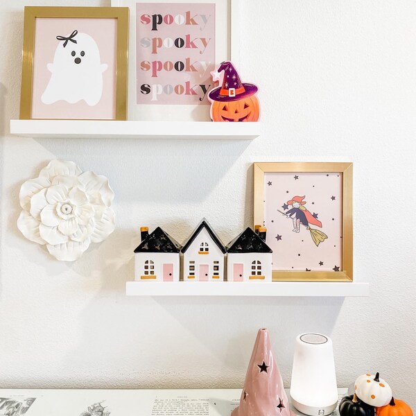 Pink Pastel Spooky Halloween Printable Art, Spooky Season, Spooky Decor ...