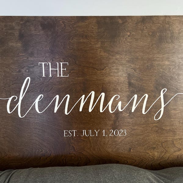 Wood Wedding Welcome Sign | Rustic Wedding Sign | Last Name Sign - Etsy