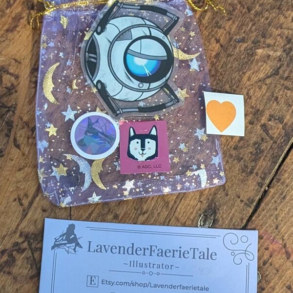 Portal 2 Wheatley Acrylic 2.5 Inches Double Sided Charm Keychains - Etsy