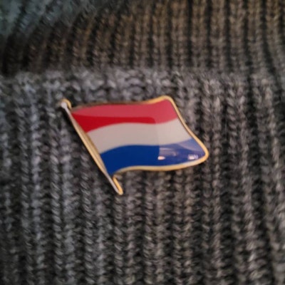 Netherlands Waving Flag Lapel Pin Made in USA - Etsy