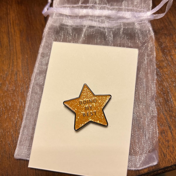 Gold Star Pin Your Did It Enamel Pin - Funny Gift Under 5 Dollars ...