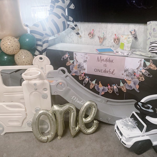 Gold 'one' Script Balloon, First Birthday Balloon, 1st Birthday Party ...