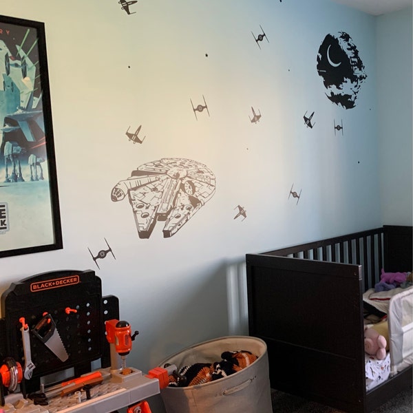 Star Wars Wall Decor Star Wars Wall Decal Star Wars Wall Sticker SG8 - Etsy