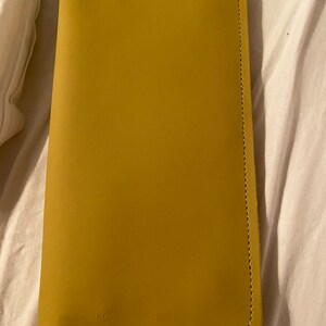 Yellow Leather Journal Cover A5leather Notebook Cover | Etsy