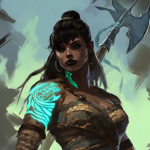 Fantasy Character Commission by Fondlyframed, Character Portrait for OC ...