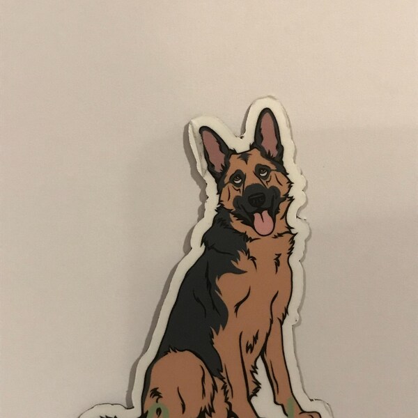 Custom German Shepherd Vinyl Stickers & Magnets, Gift for German ...
