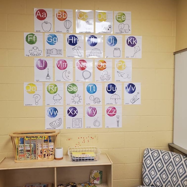 Rainbow Theme Classroom Decor BUNDLE | WATERCOLOR PAINT Collection - Etsy