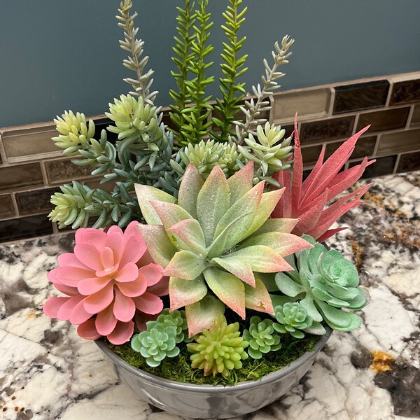 SECRET STASH Faux Succulent Hide-a-key Pot 7-1/2 Tall X 3-1/2 Wide hide ...