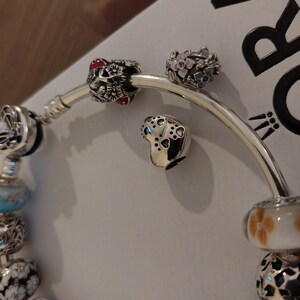 Authentic New Pandora Orange Tropical Flower Murano Beautiful - Etsy