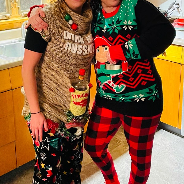 Sexy Ugly Christmas Sweater, It is NOT A PLASTIC Boob, Cut Out, See ...