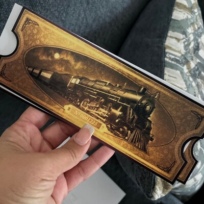 The Polar Express Train Ticket Printed Replica Double-sided on Photo ...