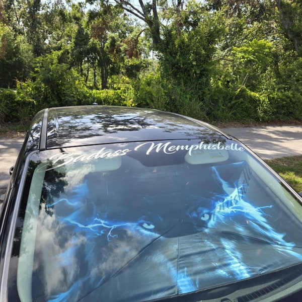 Custom Car Windshield Vinyl Decal Banner Sticker - Etsy