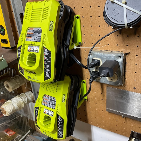 MOUNT for DCB102 Dual Dewalt Battery Charger- Double Dewalt Wall Mount ...