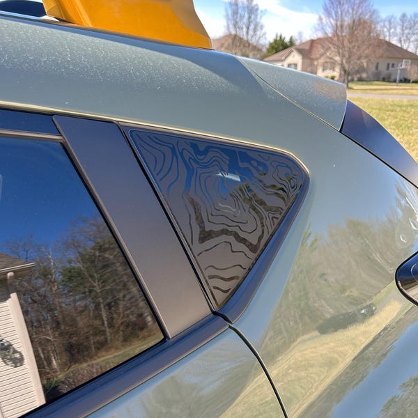 Fits 2024-2026 Subaru Crosstrek Rear Side Window Topographic Map Decal ...