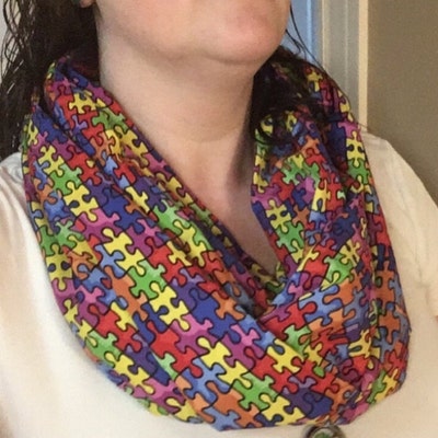 Street Food Infinity Scarf / Tacos / Tomato / Scarf / Fiesta / - Etsy