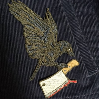 Guillotine Embroidered Patch Canvas Patch Jacket Backpack - Etsy