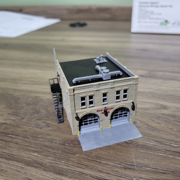 Z-scale - Fire Station #4 Austin Texas - 1:220 Scale Building House - Etsy