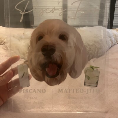 Dog Signature Drink Sign Dog Bar Acrylic Sign Open Bar - Etsy