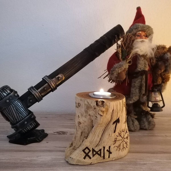 Vegvisir Altar Scheibe Holz Wikinger Pagan Geschenke Schrein Dekoration ...