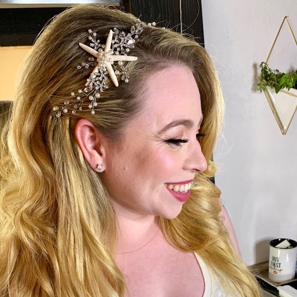 Starfish Headpiece Beach Wedding Hair Accessories Starfish Crown Beach ...