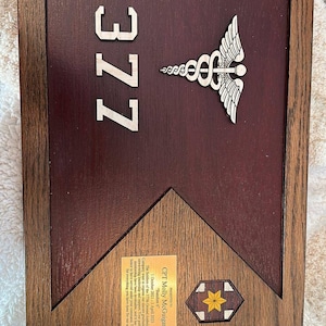 Army Medical Replica Guidon Plaque - Etsy