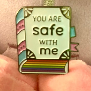 You Are Safe With Me // Enamel Pin // Pride - Etsy