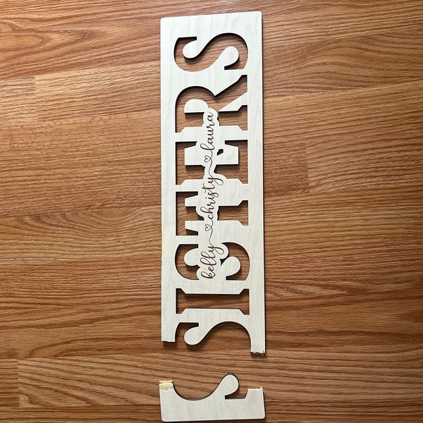 Personalized Sister Wood Sign Home Decor, Gift for Sister, Sister ...