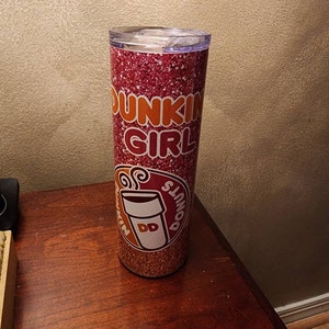 Personalized Dunkie Junkie Inspired Tumbler, Donuts Lovers, Dunkin ...