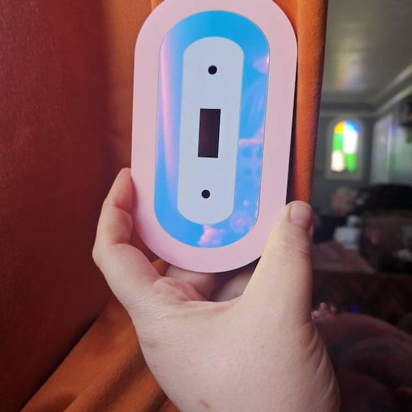 Oval Iridescent Light Switch Cover - Etsy