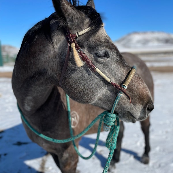 Custom Mecate Rein, Mecate Reins, Yacht Rope Mecate, Mecate Set, Horse ...