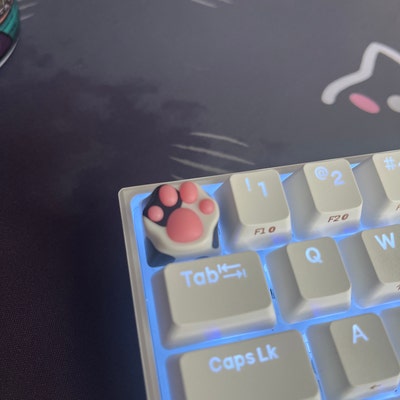 Kitten Paw Multi-color ABS & Silicon Artisan Keycap Mechanical Keyboard ...