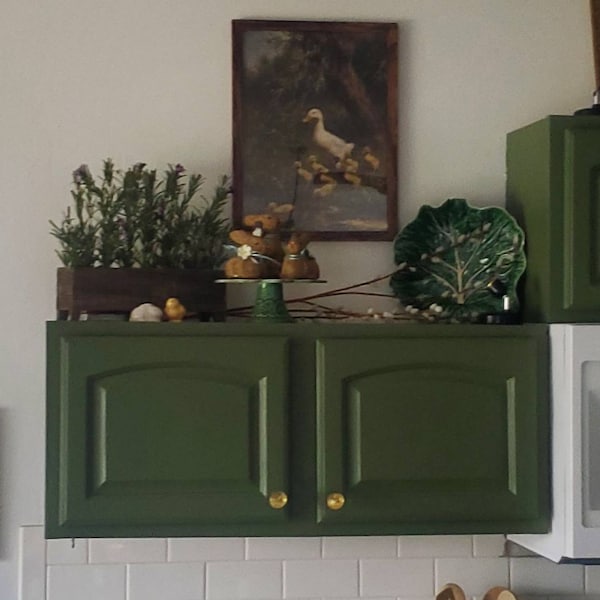 ART PRINT | Goose and Gosling Oil Painting | White Goose Wall Art Decor ...