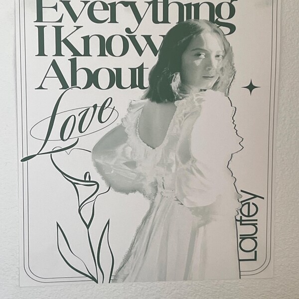 Olivia Rodrigo Guts Album Cover Poster, Edgy OR2 Purple B&W Art Print ...