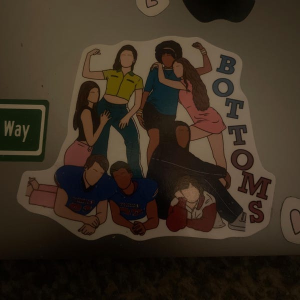 BOTTOMS MOVIE STICKER, Ayo Edebiri, Rachel Sennott, Queer Movie, Lgbtq ...
