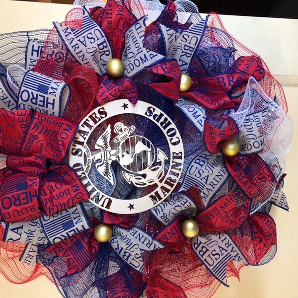 USMC United States Marine Corps Wall Art Laser Cut Sign Gift Idea Army ...