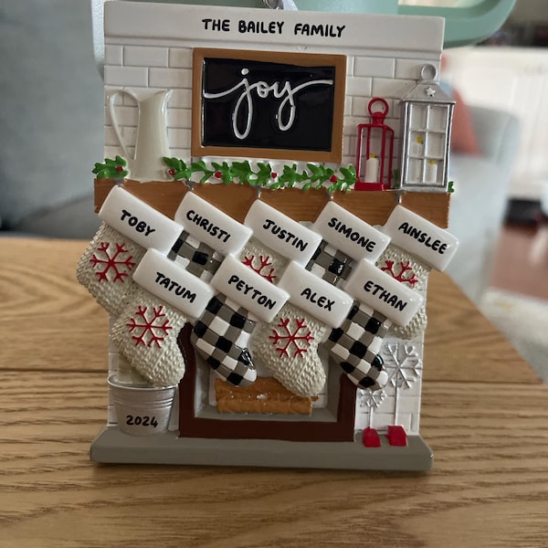 Single Mom With Kids Children Personalized Christmas Ornament Family ...