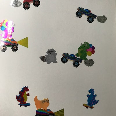 Vintage Rare Sandylion Pierrot Clown Stickers - Etsy