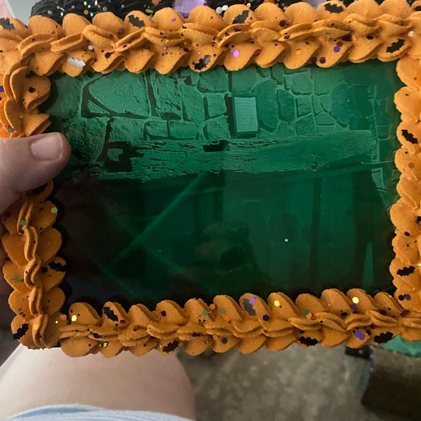 Fake Cake Photo Frame White With Colorful Sprinkles 4x6 / 5x7 / 8x10 ...