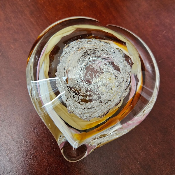 Memorial Glass Heart Paperweight: Cremation Ashes Pet Keepsake - Etsy