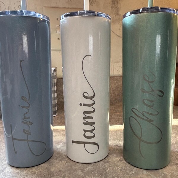 Name and Initial Laser Engraved Tumbler-20 Oz. Insulated Polar Camel ...