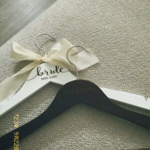 SET of 2 Personalized Hangers Painted Engraved Hangers for - Etsy