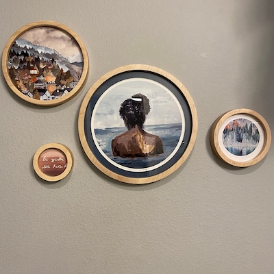 Perfect Circle Picture Frame - Etsy