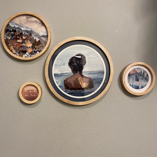 Perfect Circle Picture Frame - Etsy