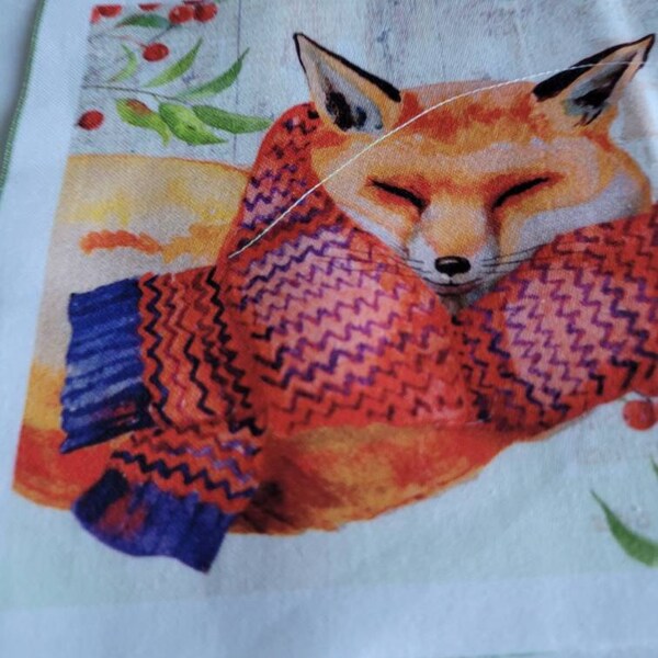 Fabric Panel - Animals - Illustration (9). for Sewing, Patchwork ...